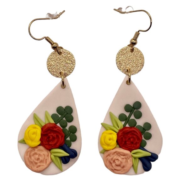 Jewelry | Free Clay Like Floral Hipster Hippie Art Wedding Flower Chic ...